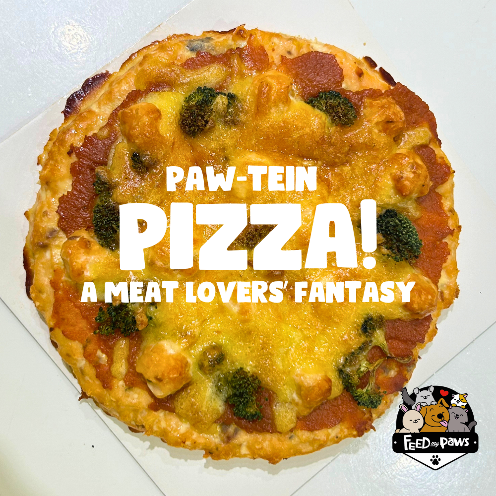 Paw-tein Pizza (A Meat Lover's Pizza for Dogs & Cats!) – Feed My Paws