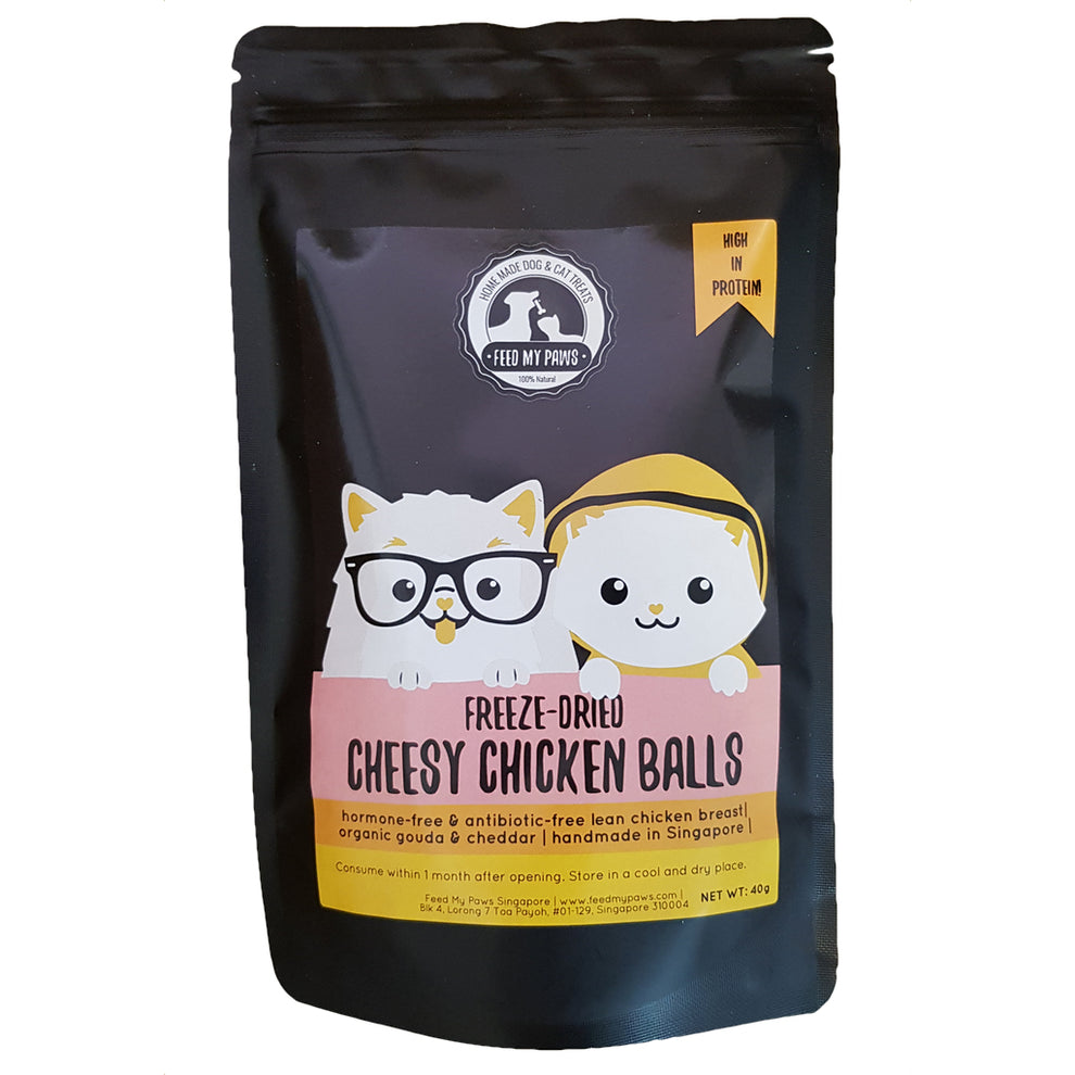 Cheesy Chicken Balls (Freeze-Dried) – Feed My Paws